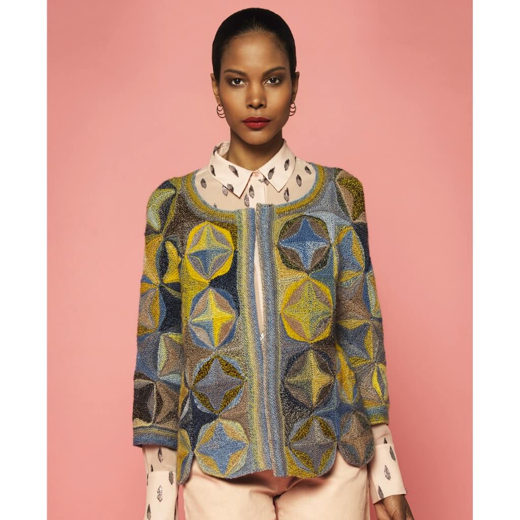 Jacke Miss Blue Strickanleitung von Schoppel Design