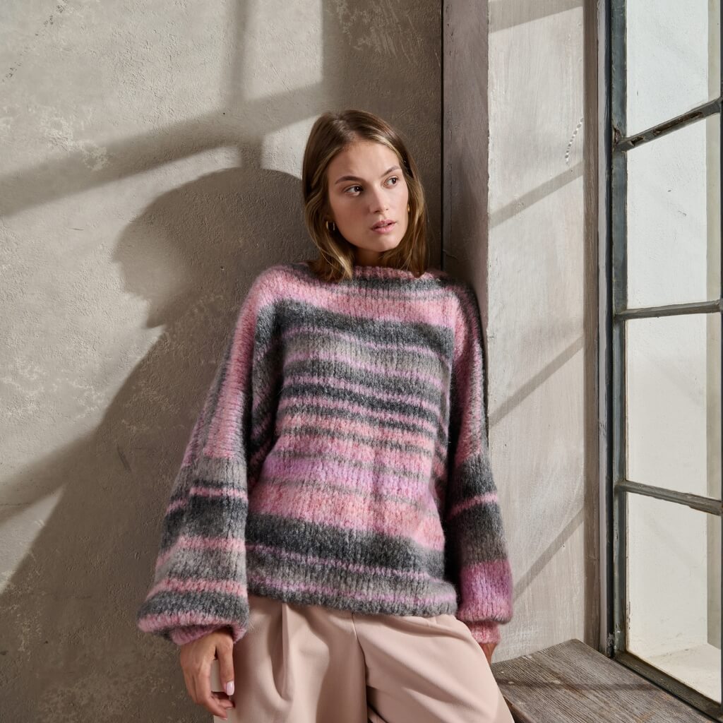 Flauschiger Alpaka-Pullover von Lana Grossa lieblingsgarn