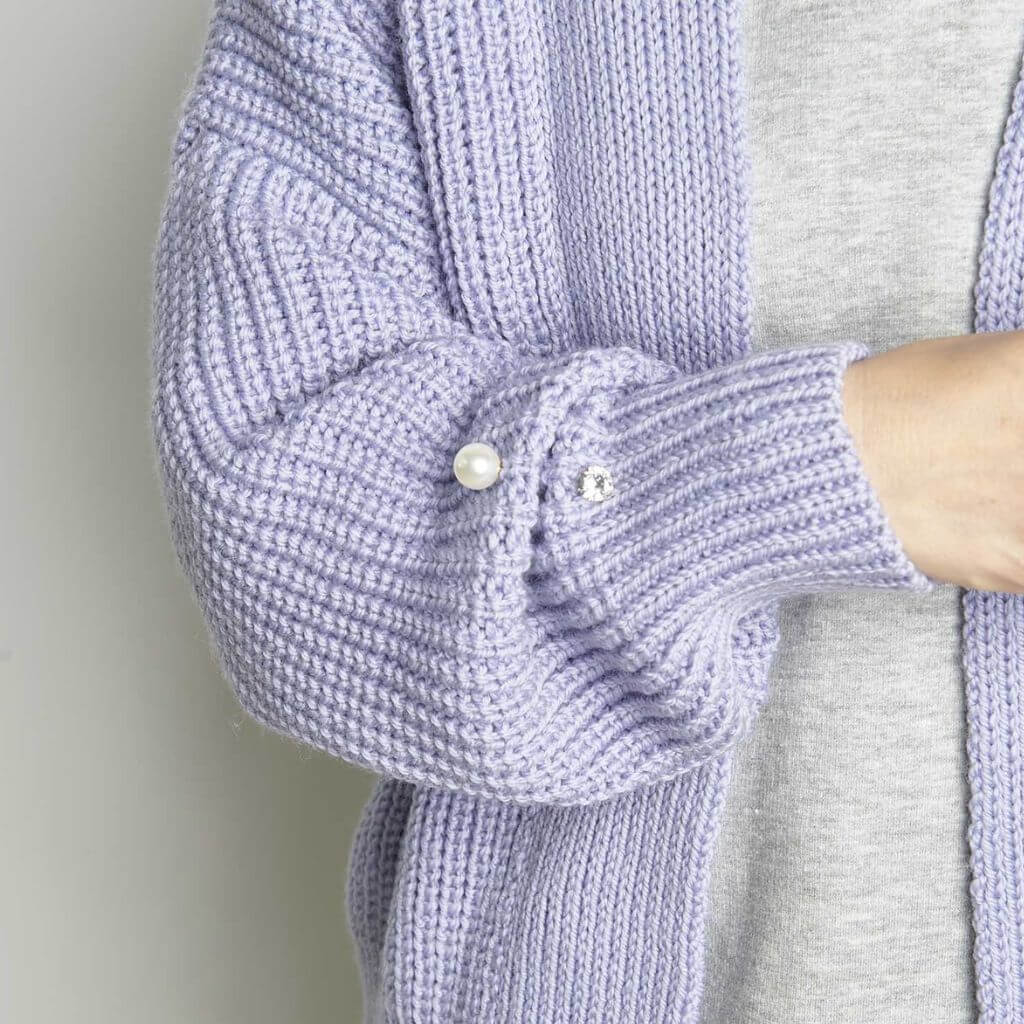 Zwei-Perlen-Pin weiß von Rico Design lieblingsgarn.de